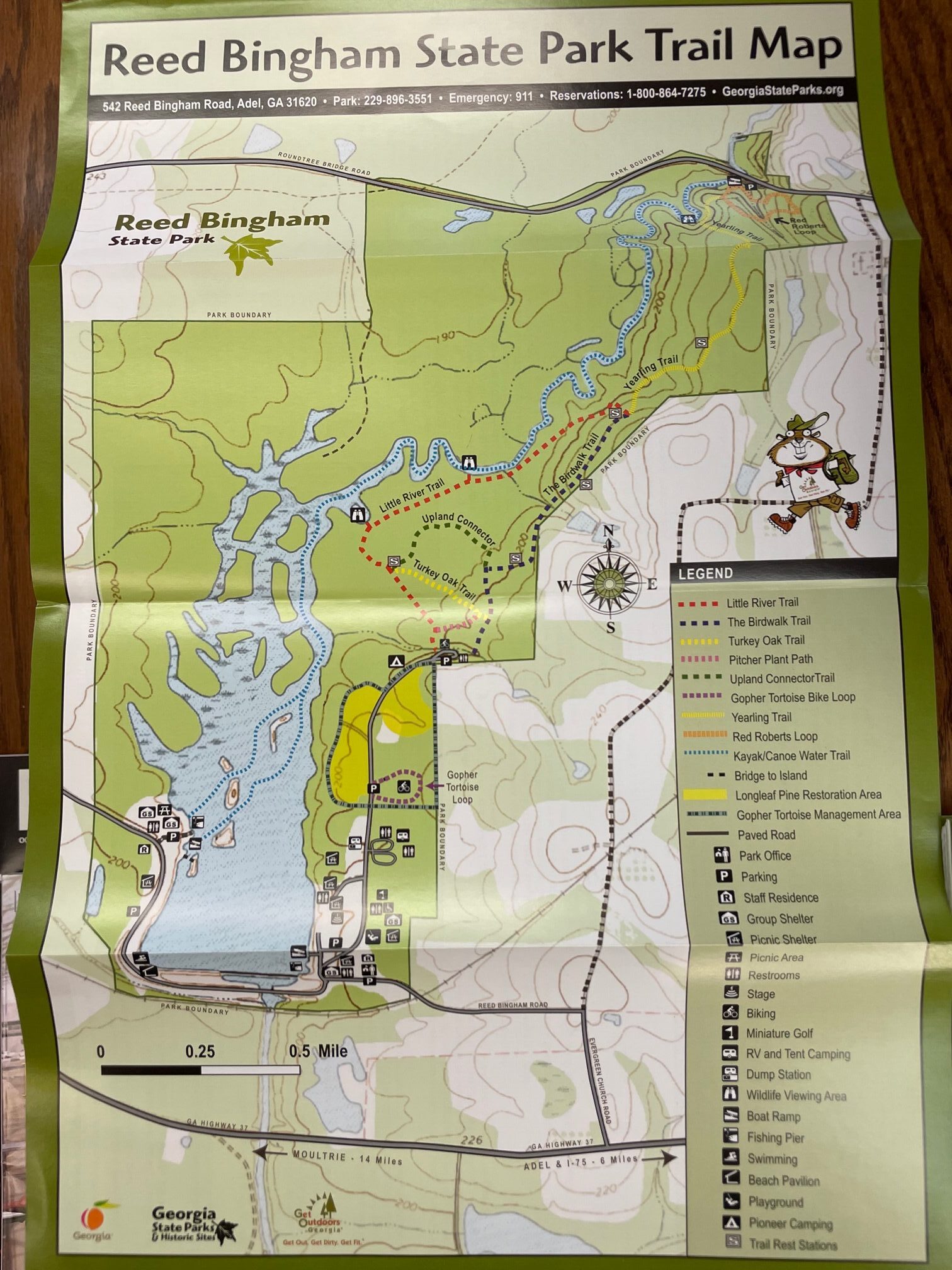 map-Reed-Bingham-State-Park | Imagine Camper